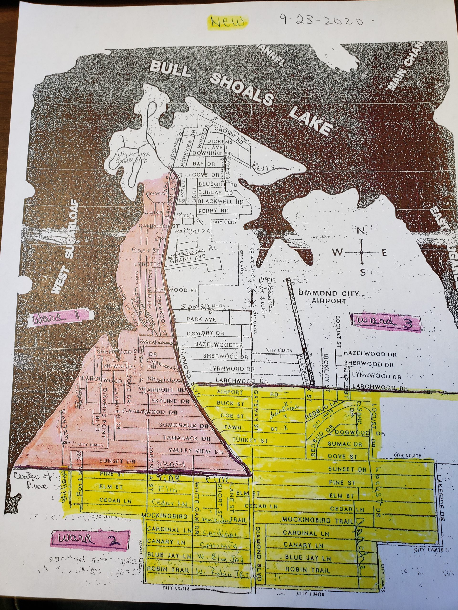 Ward Map – Diamond City, Arkansas
